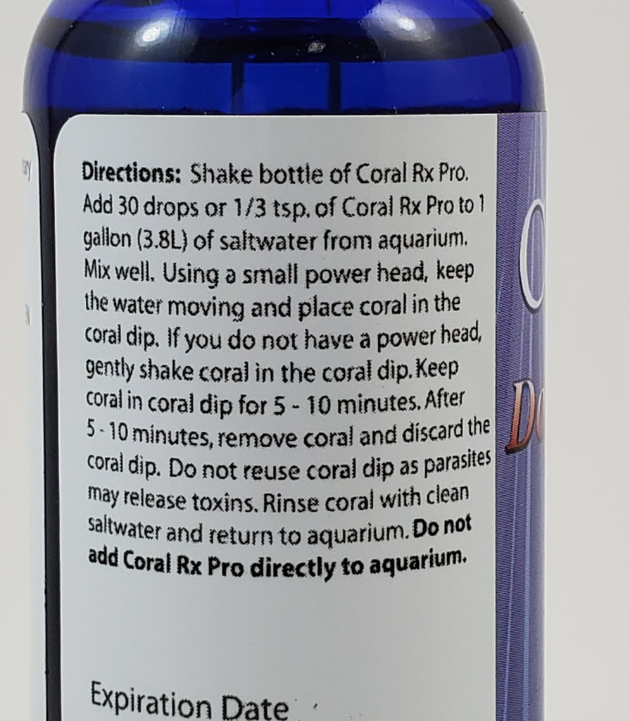 Coral Rx Pro Concentrated Coral Dip - 1oz – Clear Choice Aquatics